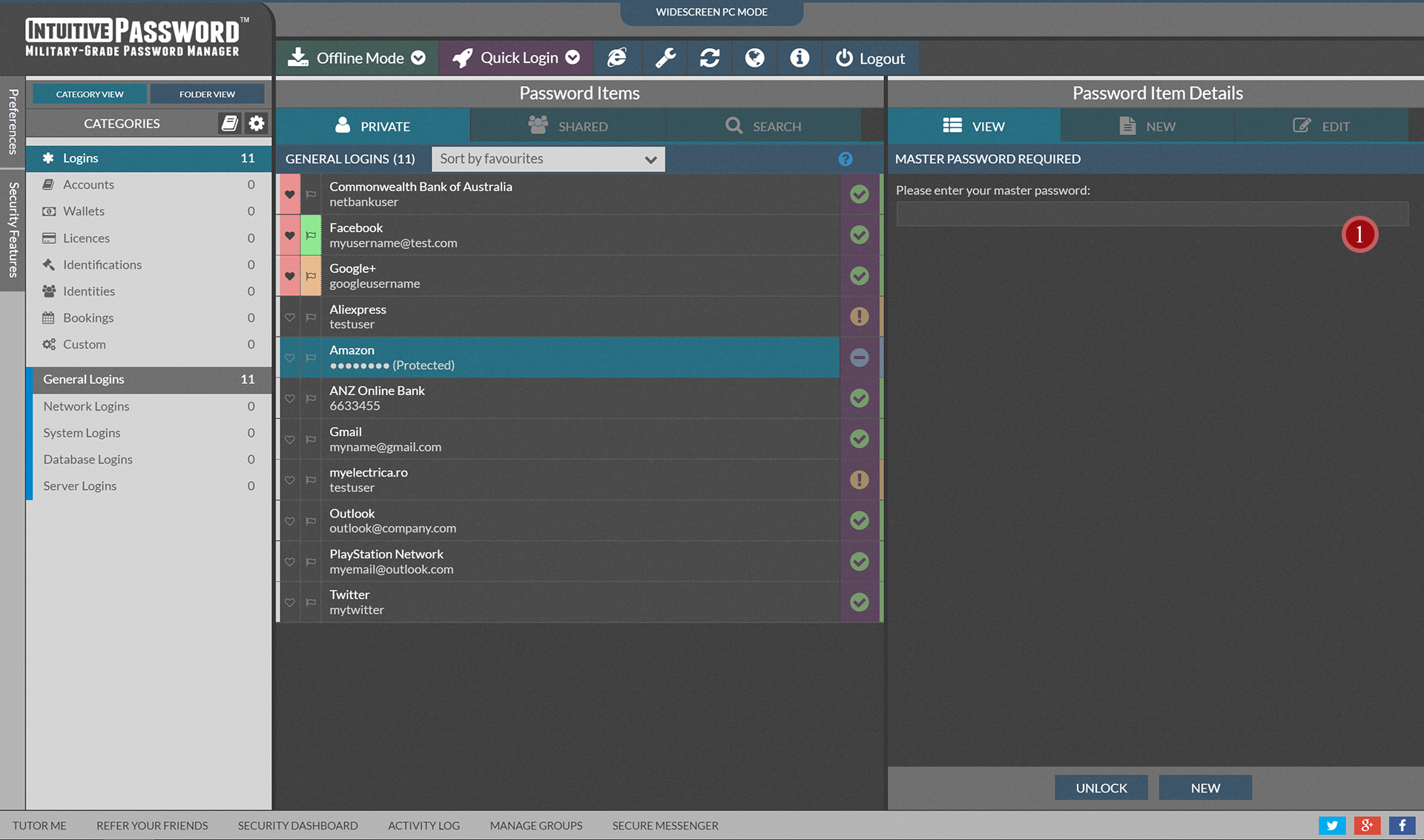 Intuitive Password - User Manual