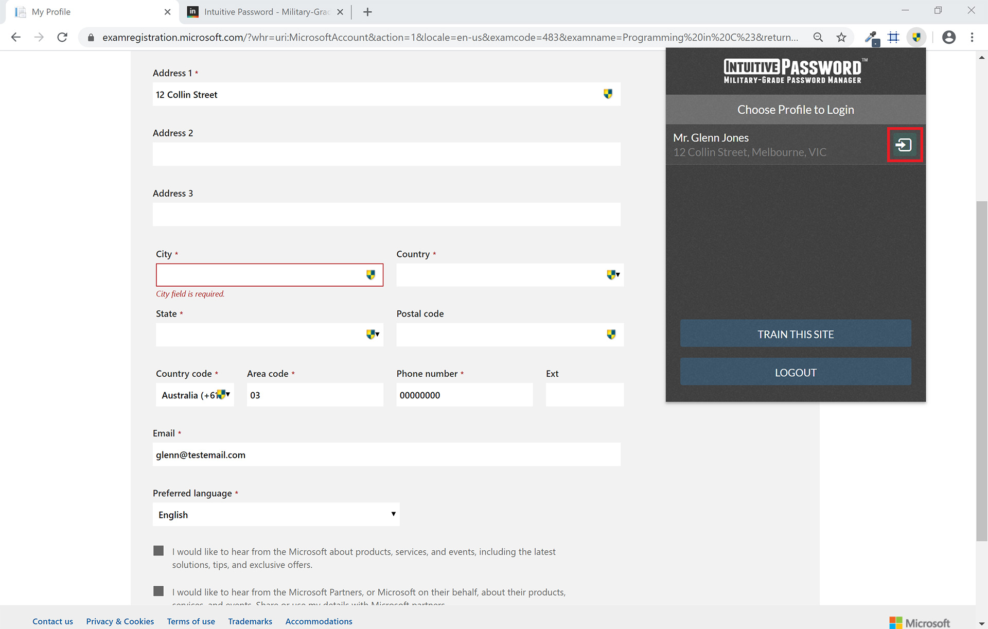 Intuitive Password - User Manual